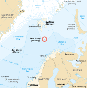 Polar bear spotted on Bear Island (Barents Sea) this winter for the ...